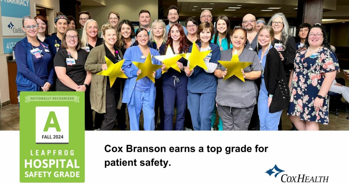 CoxHealth | Cox Medical Center Branson earns 'A' grade for Hospital…