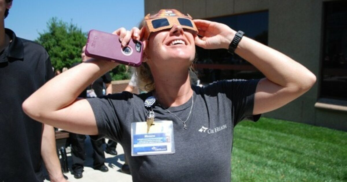 CoxHealth | Staff, visitors look to the sky for solar eclipse